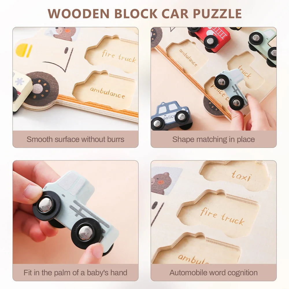 Woods™ – Rätsel-Abenteuer - Auto-Puzzle aus Holz – Mein kleines baby